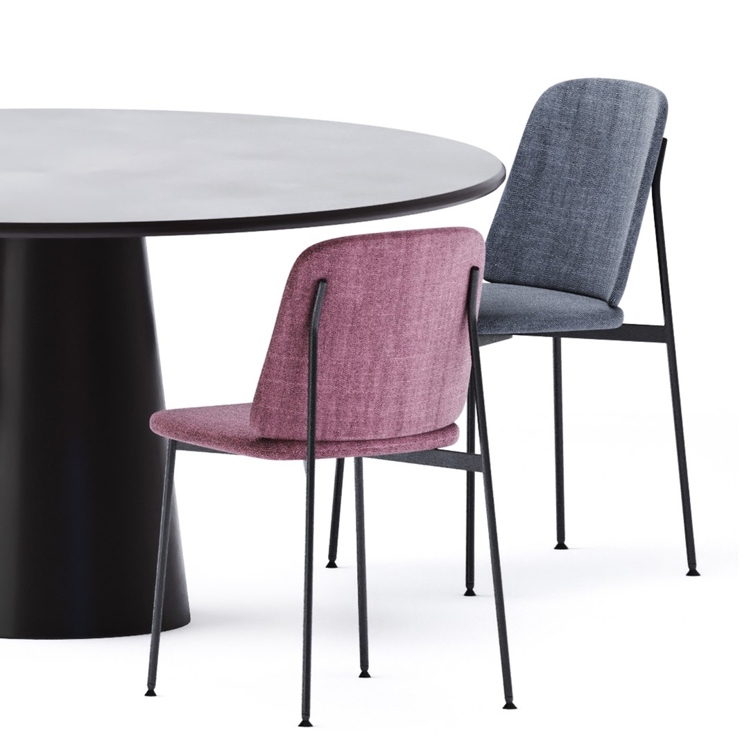3D model Round Dining Table Conic by Cor - TurboSquid 1718991