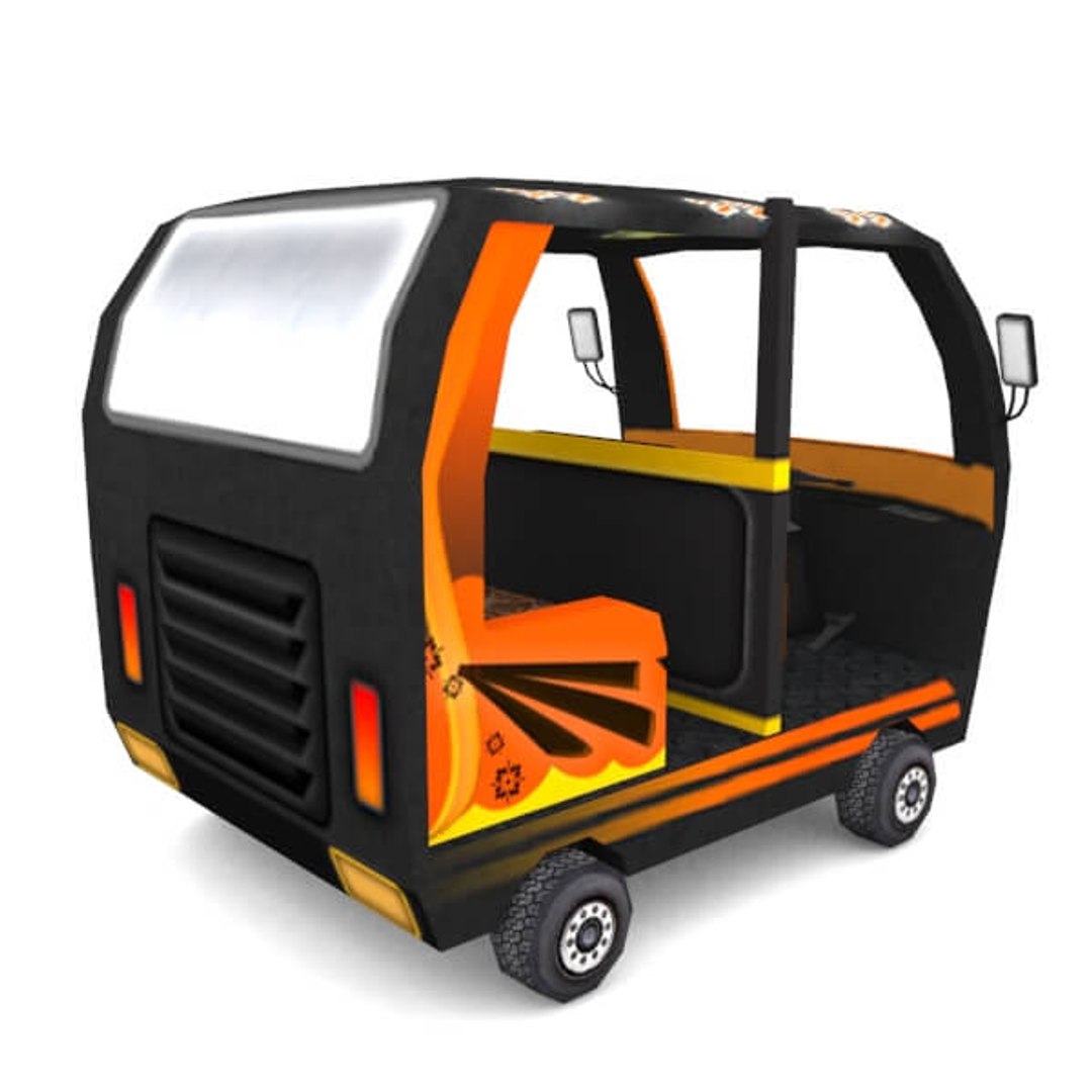 3d Model Rickshaw