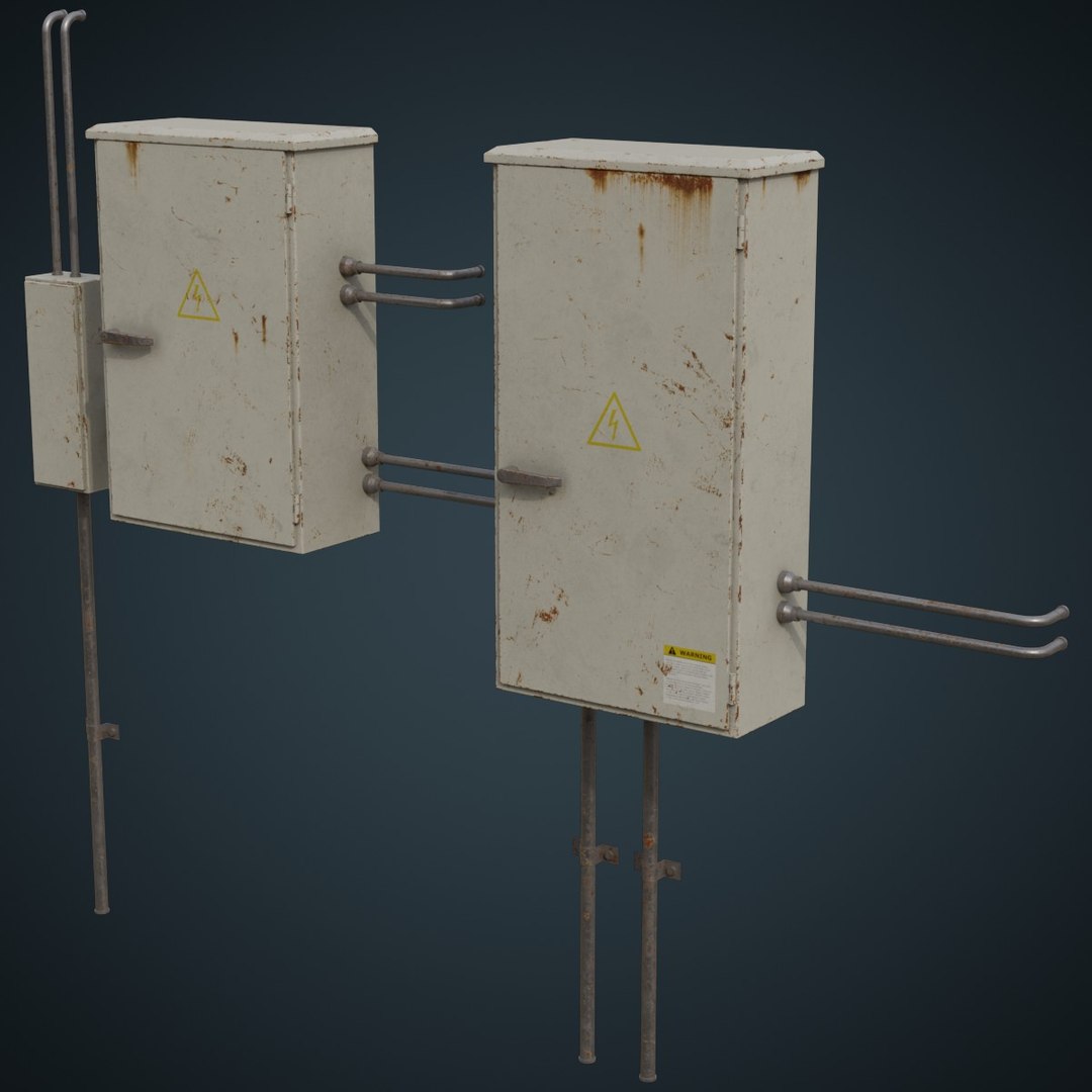 Utility Box 1b 3D Model - TurboSquid 1655979