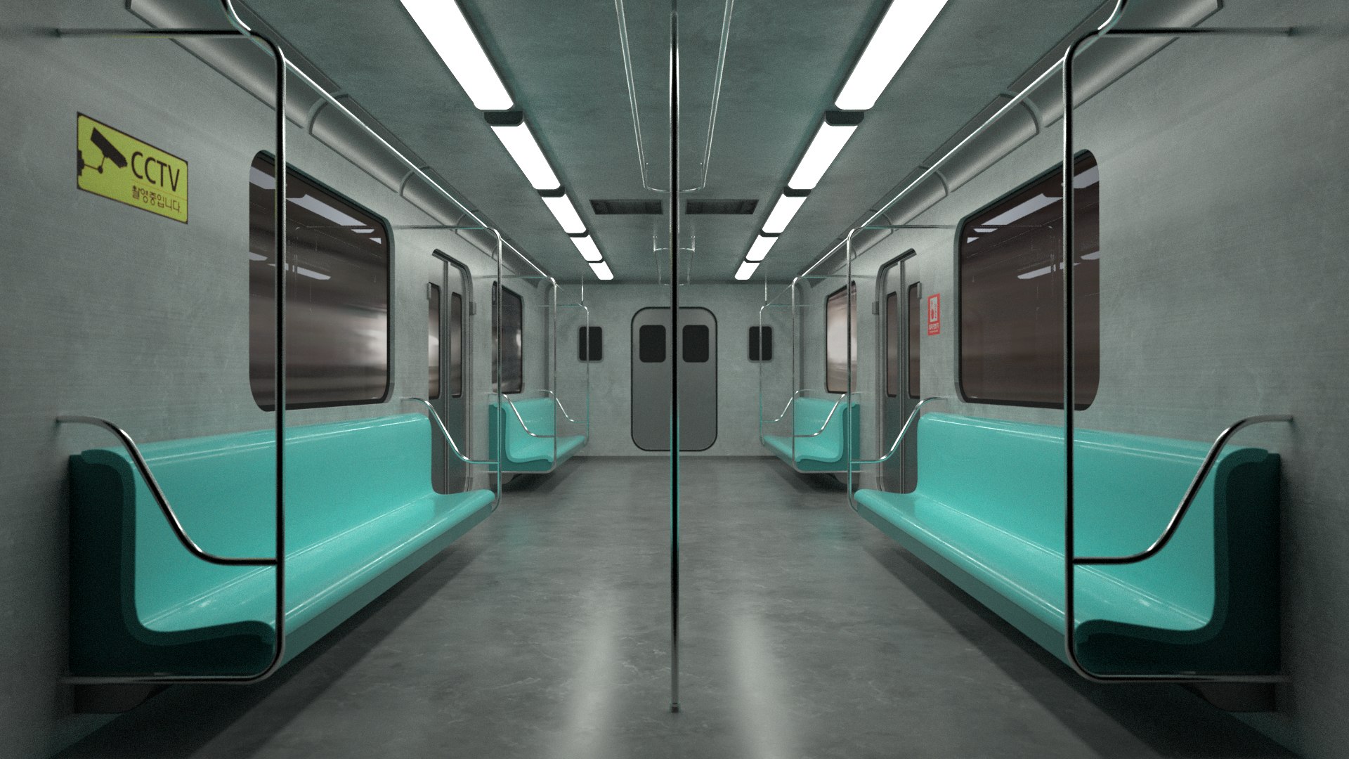 3D Subway Interior Model - TurboSquid 1815410