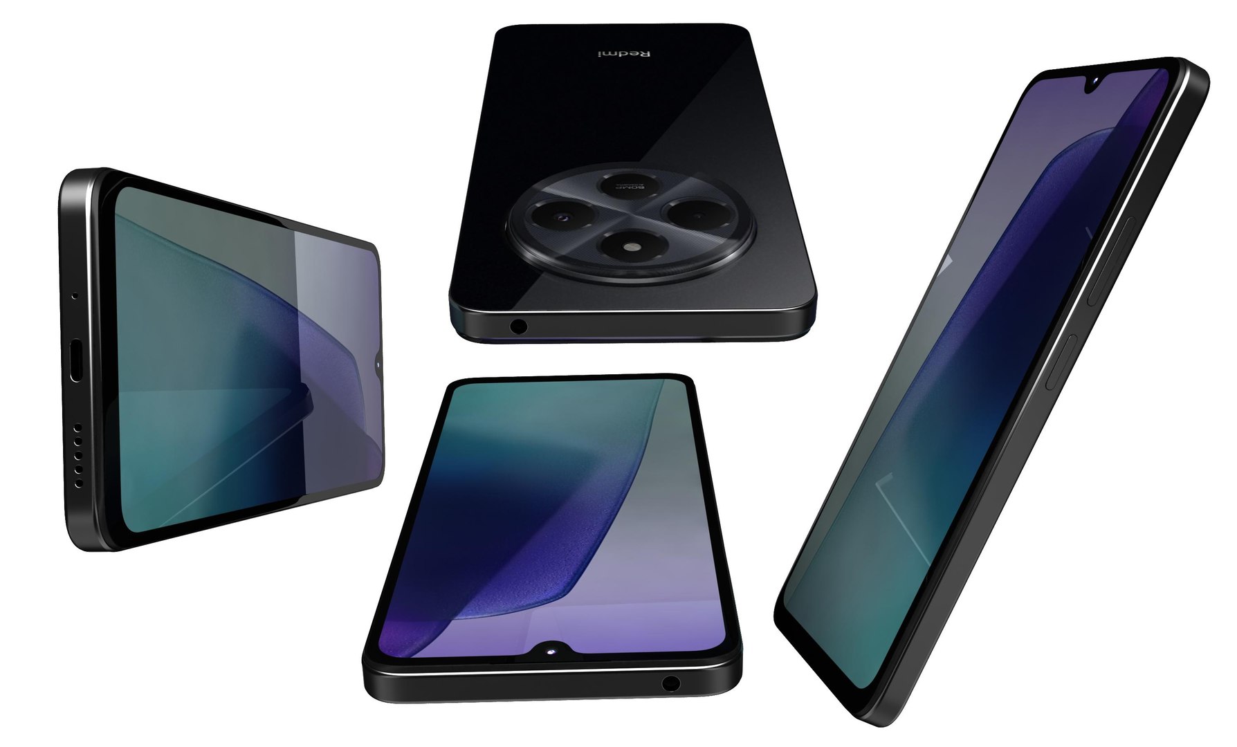 3D Model Xiaomi Redmi 14C Midnight Black - TurboSquid 2276792