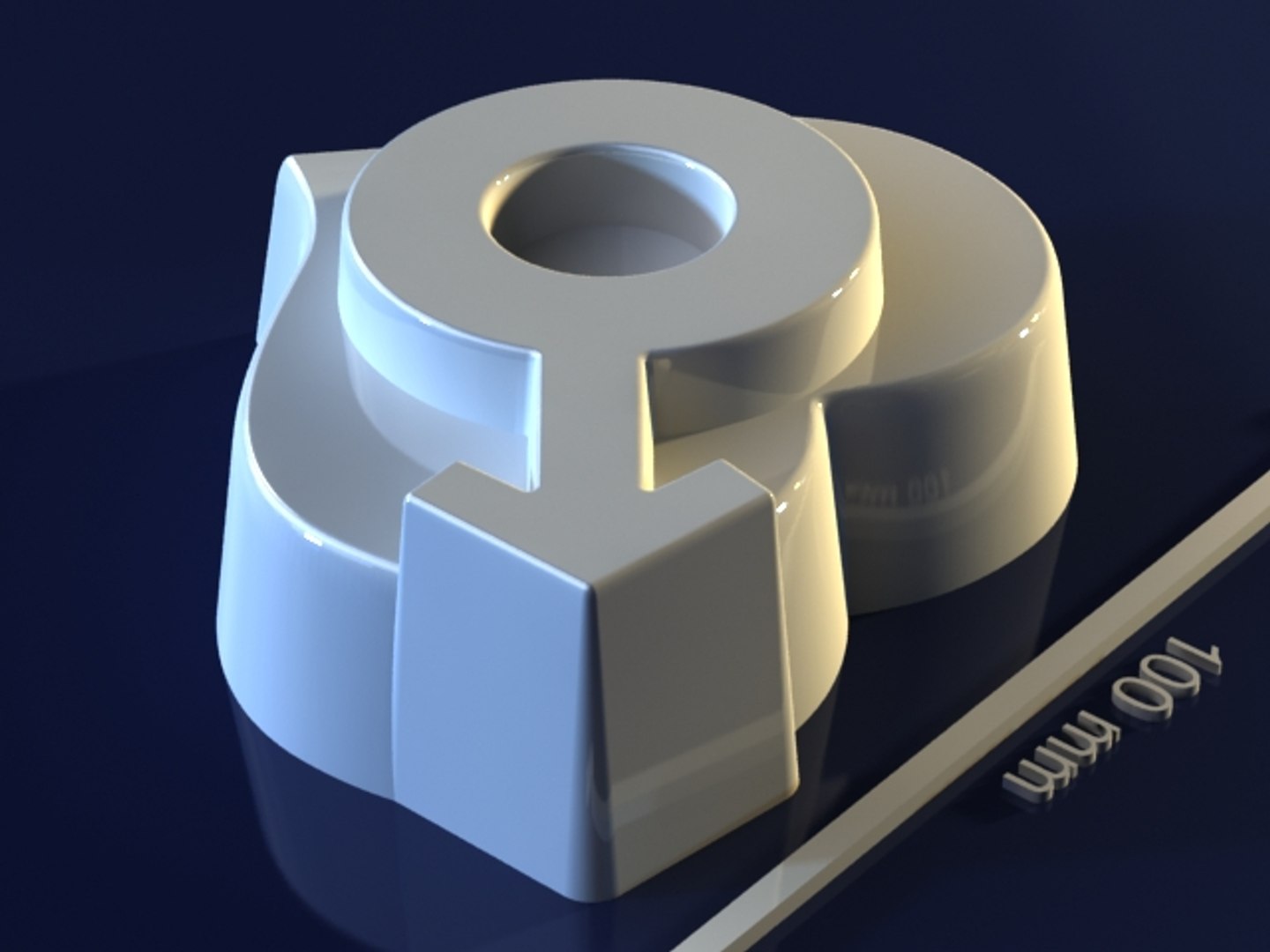 Male Mould Hand 3d Model