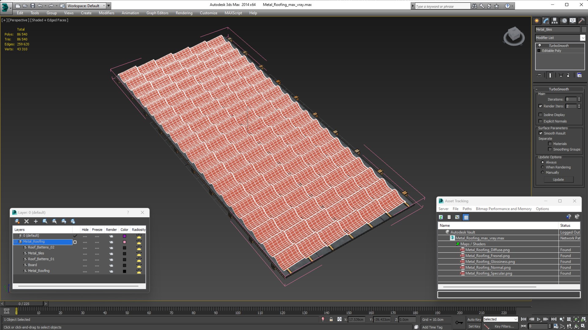 Metal Roofing 3D Model - TurboSquid 2248103