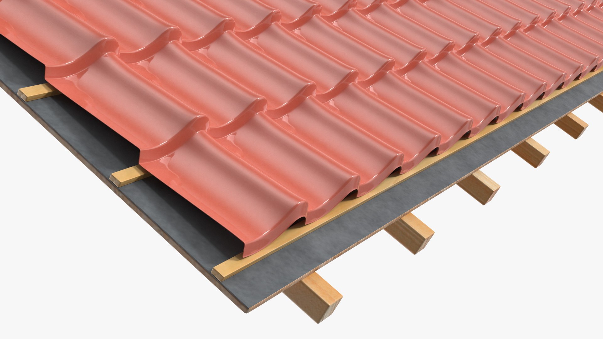 Metal Roofing 3D Model - TurboSquid 2248103