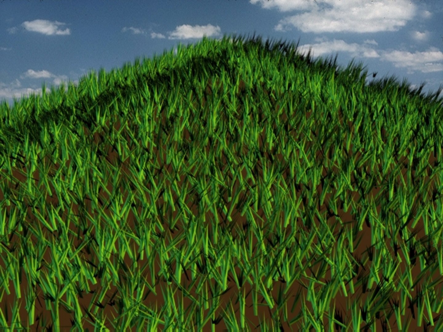 3d model grass patch
