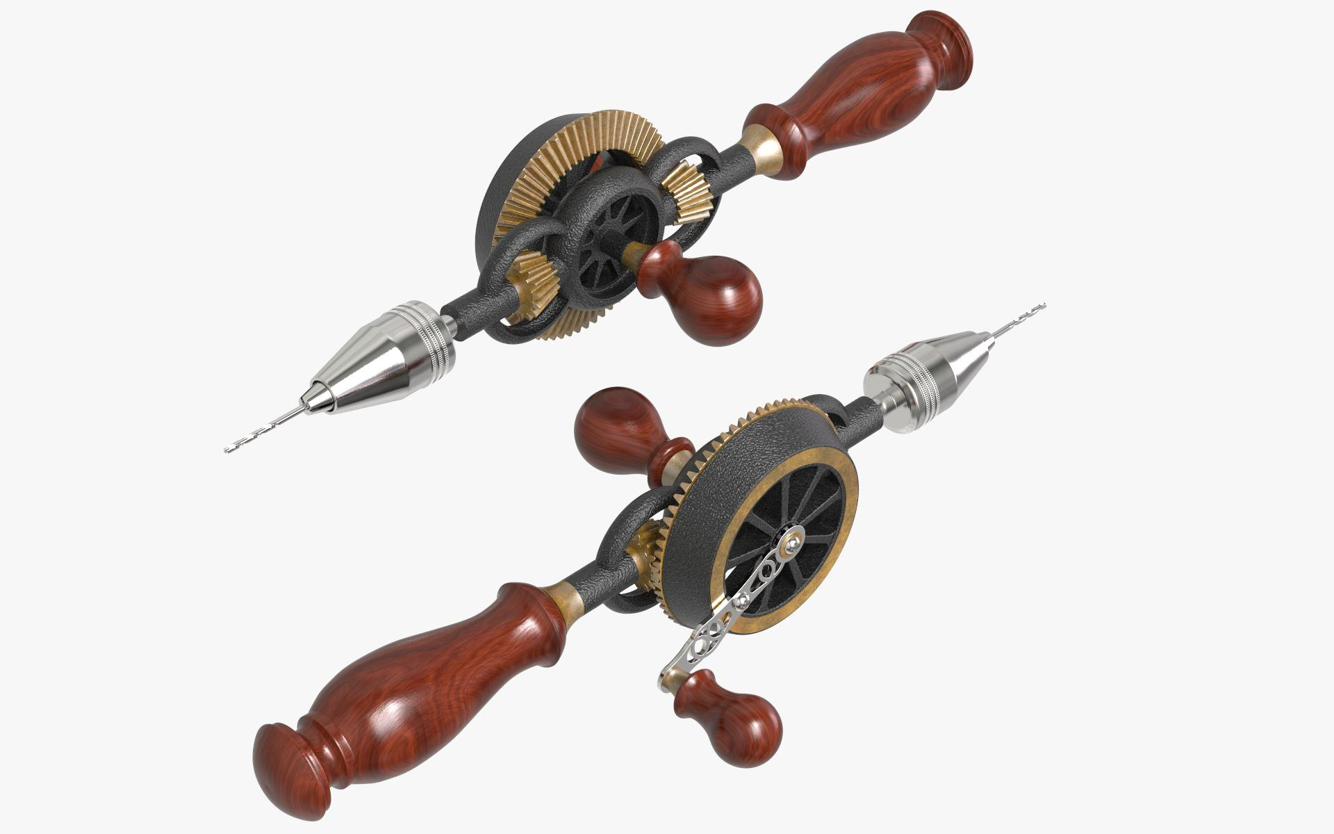 Manual Hand Drill 3D model - TurboSquid 1916724