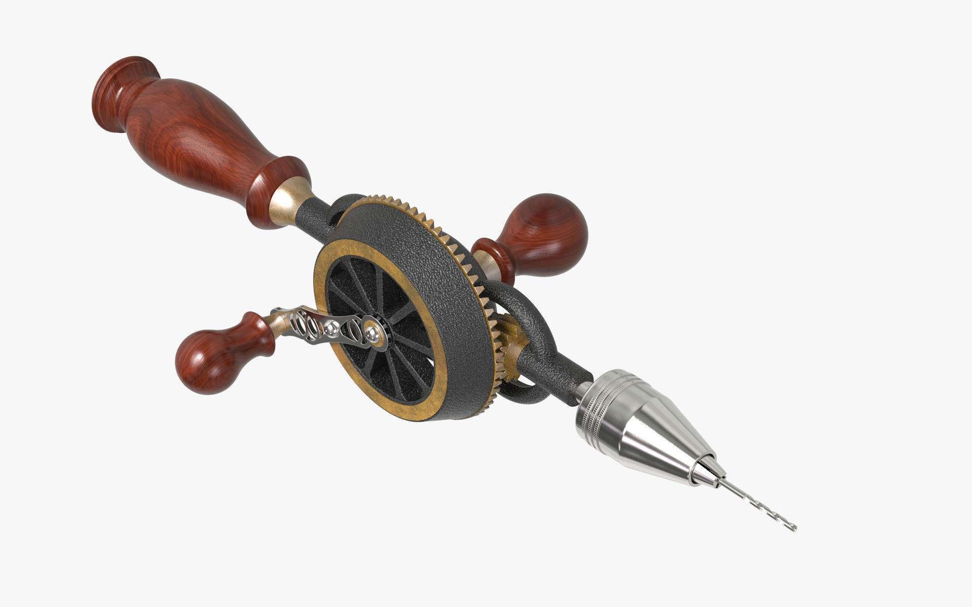 Manual Hand Drill 3D model - TurboSquid 1916724
