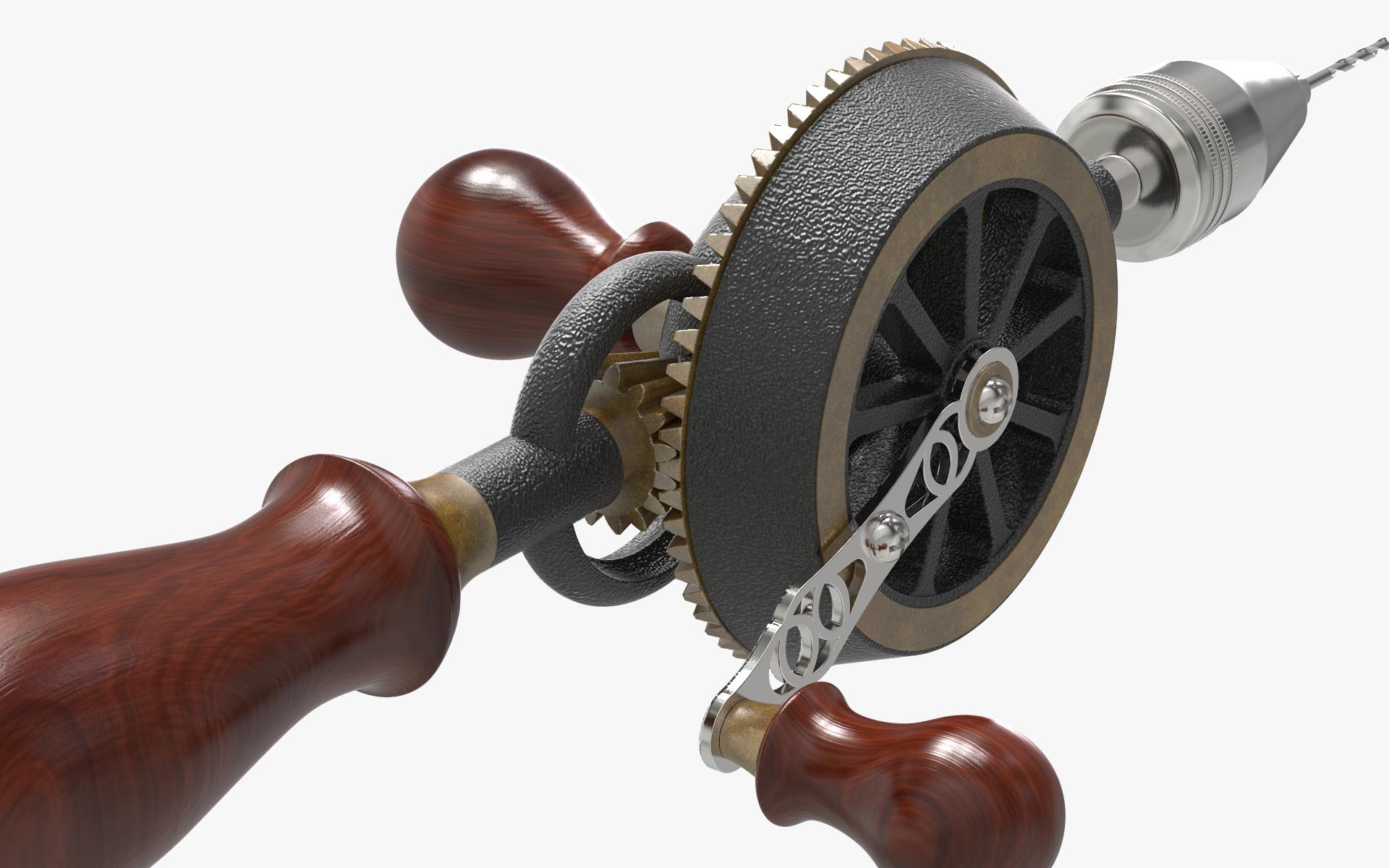 Manual Hand Drill 3D model - TurboSquid 1916724