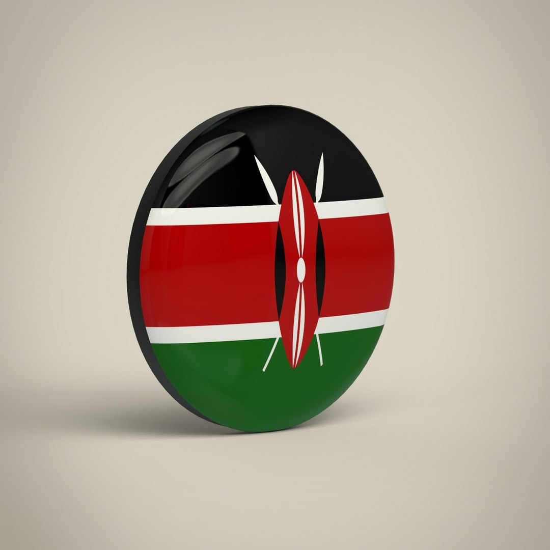 3D Kenya Badge - TurboSquid 1820027