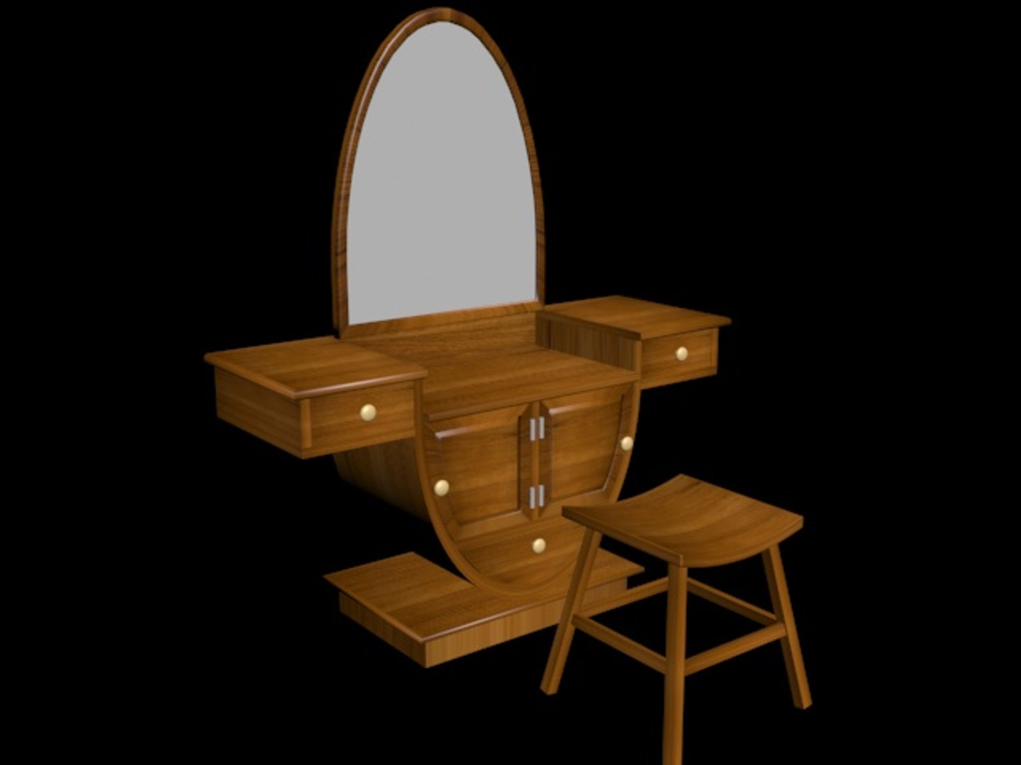Dressing Table 3D Model - TurboSquid 1332803