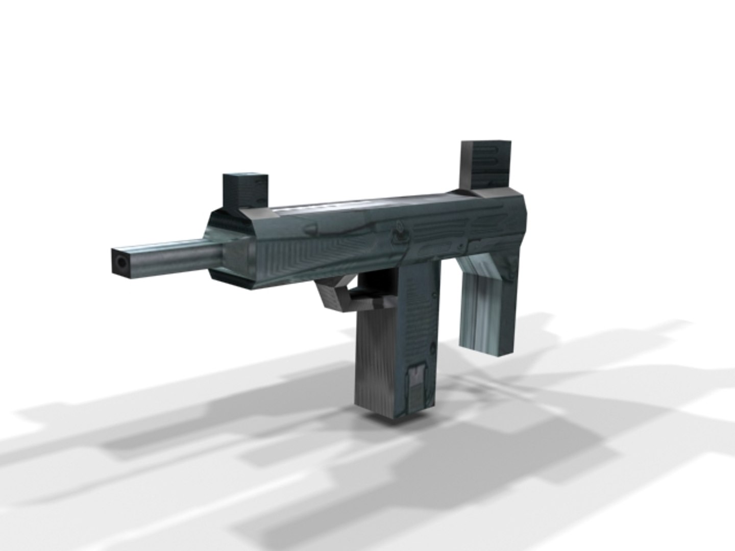 3d uzi gun