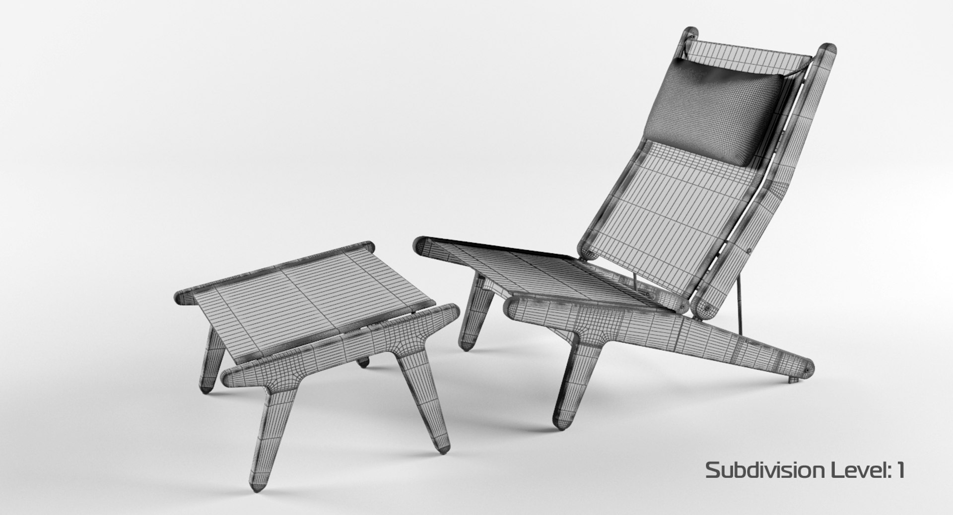 3d Bay Reclining Chair Model
