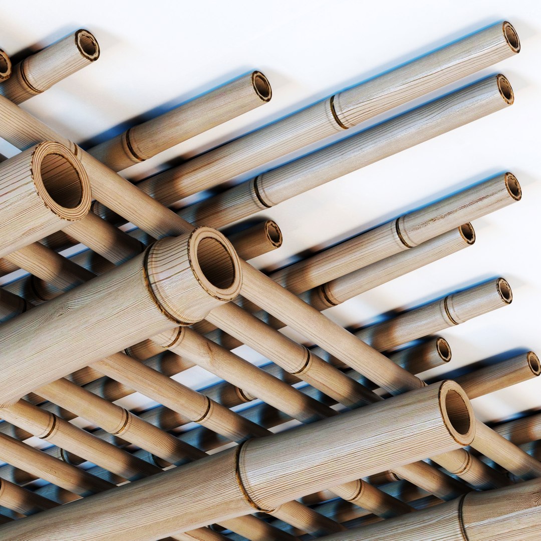 3D ceiling bamboo model - TurboSquid 1596719