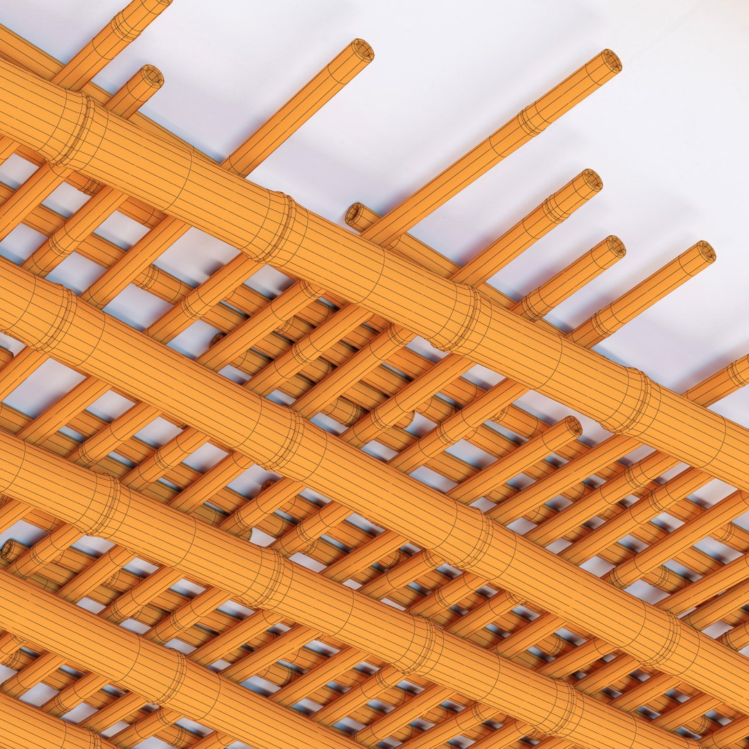 3D ceiling bamboo model - TurboSquid 1596719