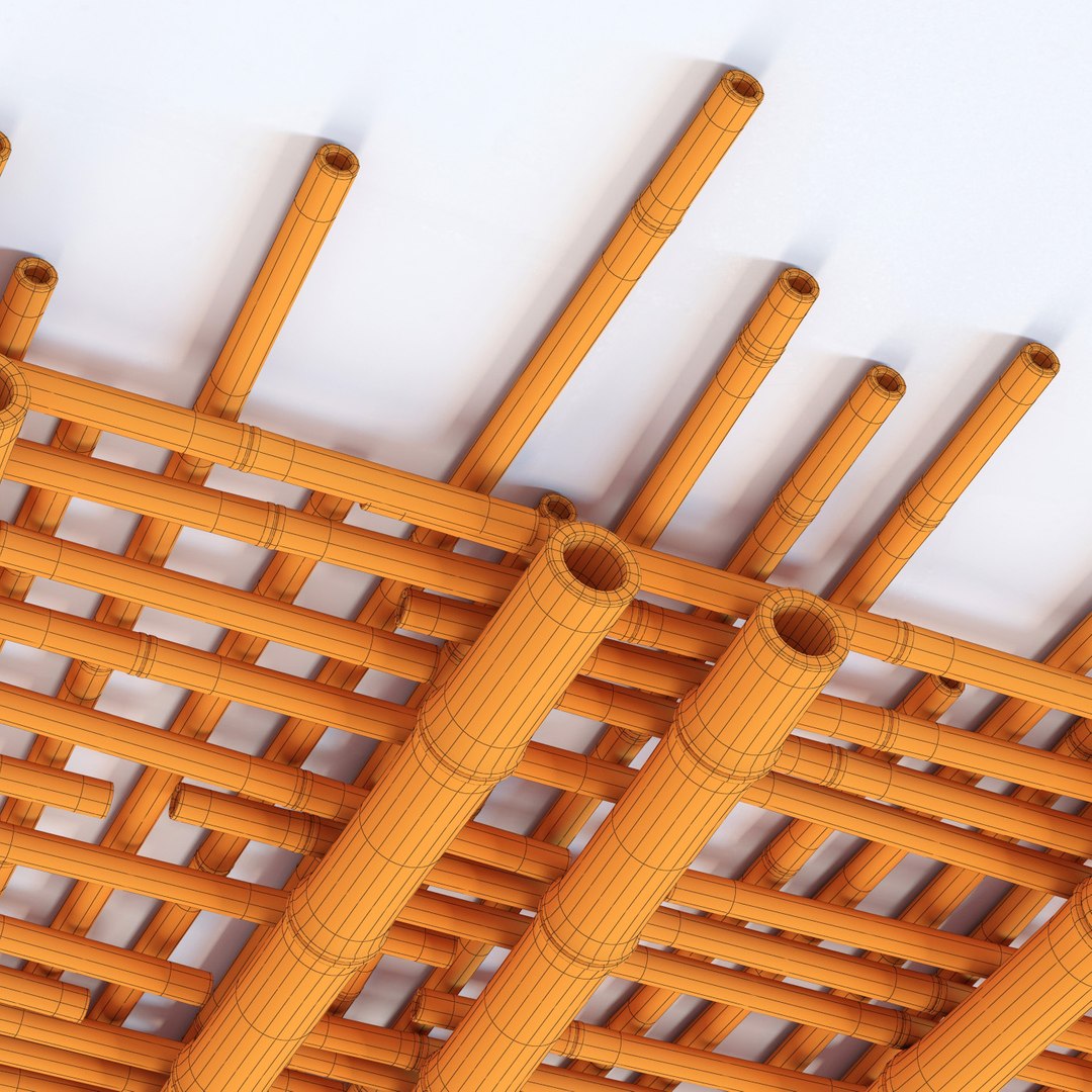 3D ceiling bamboo model - TurboSquid 1596719