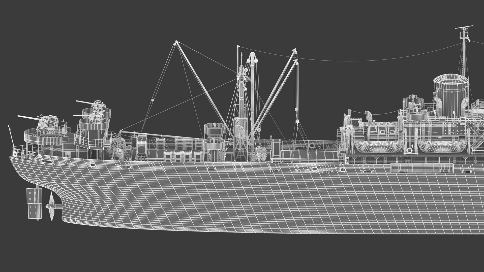 SS John W Brown Liberty 3D model - TurboSquid 2166181