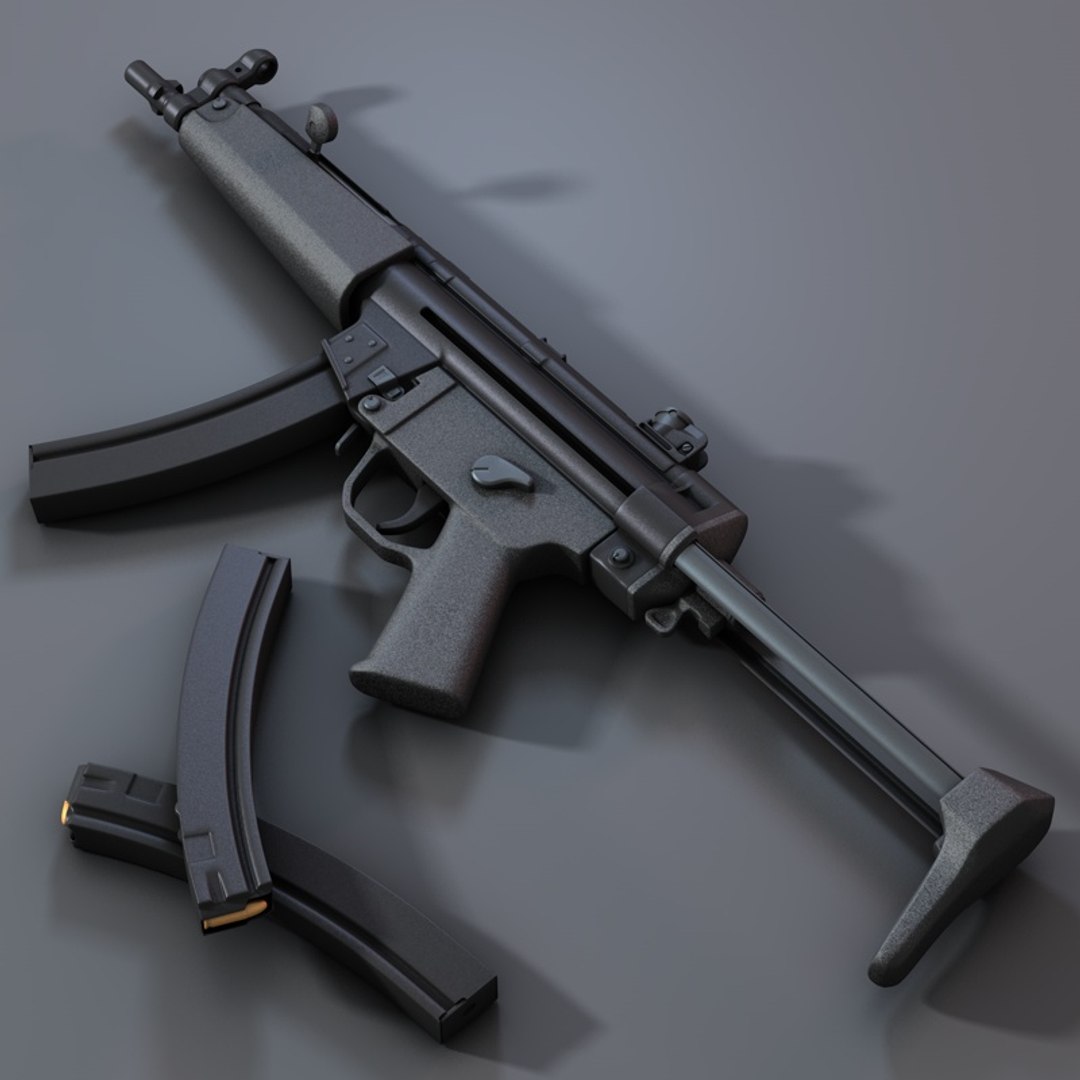 accurate sub-machine gun 3d model