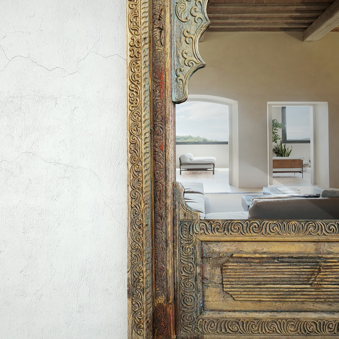 3D Antique Rajasthan Balcony Mirror model - TurboSquid 2119666