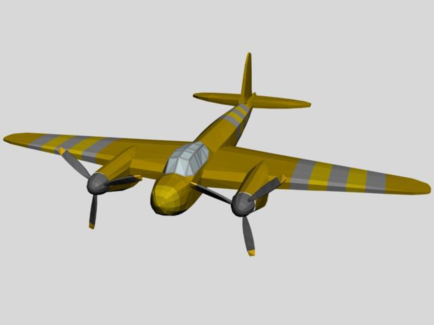 3d Plain Airplane Aircraft Model