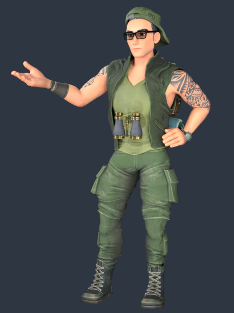 Cartoon Rigged Adventure Boy Character 3D Model 3D Model - TurboSquid ...