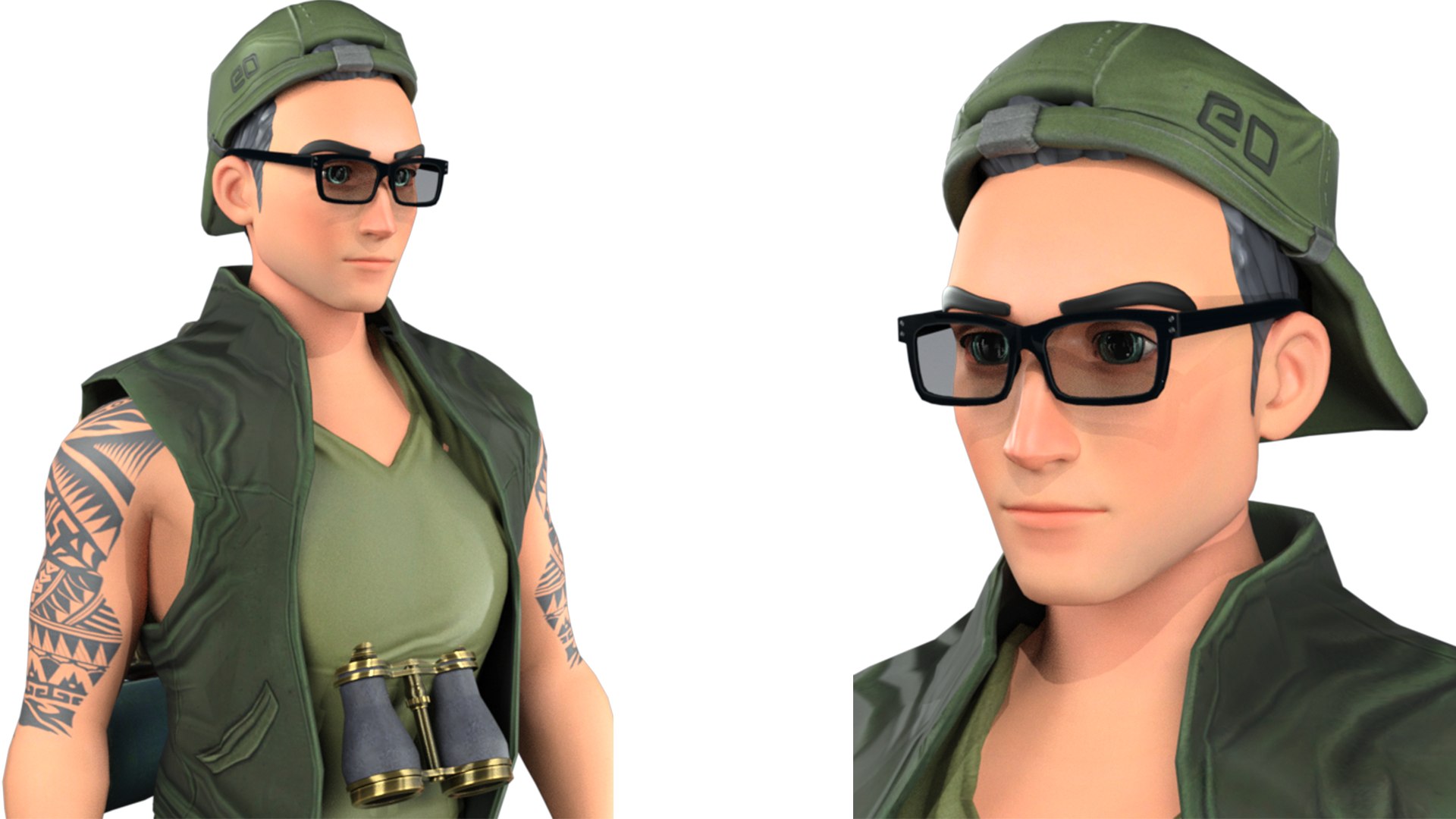 Cartoon Rigged Adventure Boy Character 3D Model 3D Model - TurboSquid ...