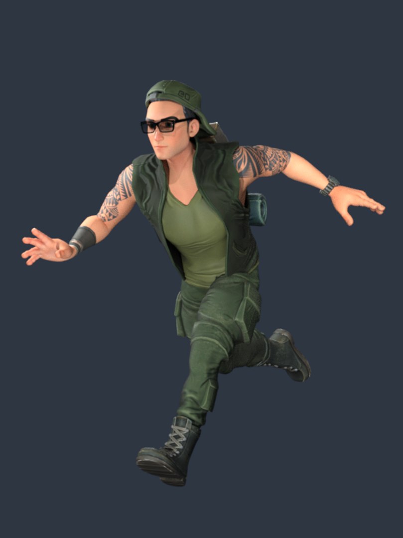 Cartoon Rigged Adventure Boy Character 3D Model 3D Model - TurboSquid ...