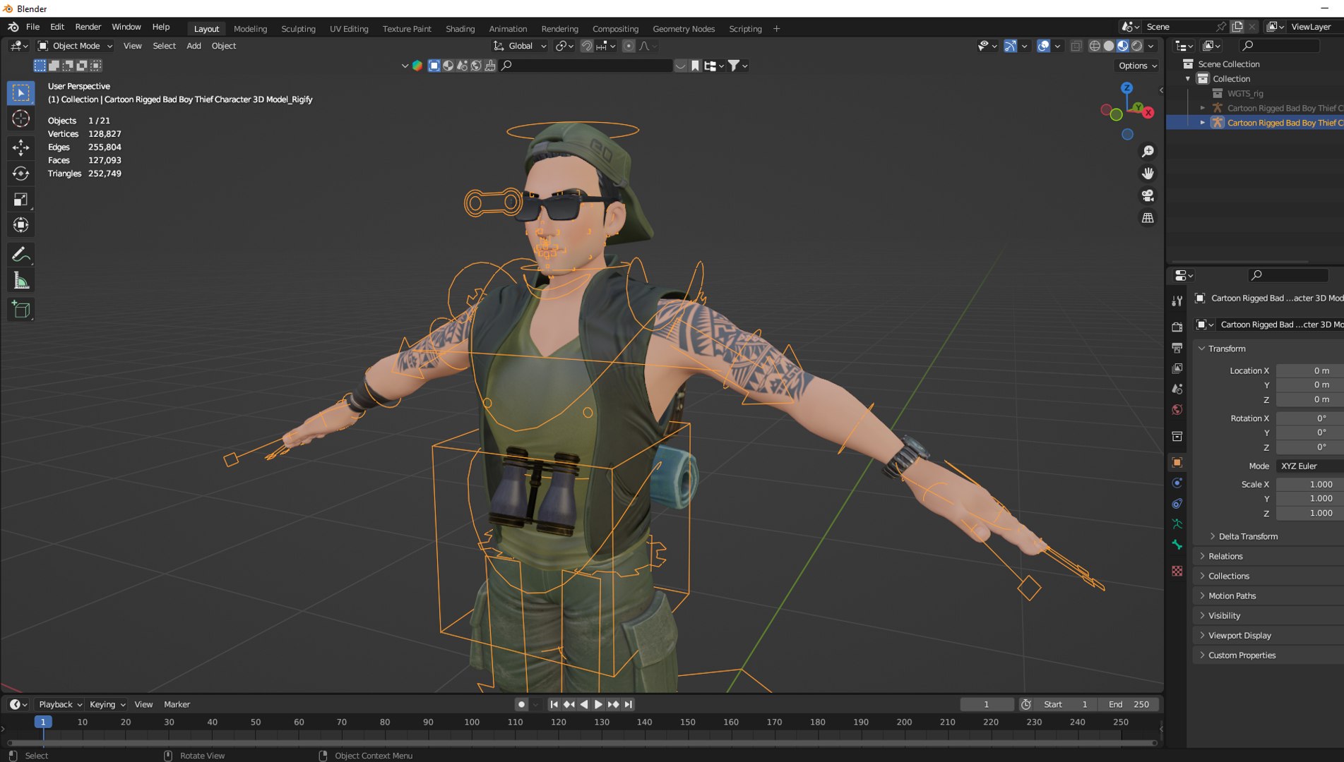 Cartoon Rigged Adventure Boy Character 3D Model 3D Model - TurboSquid ...