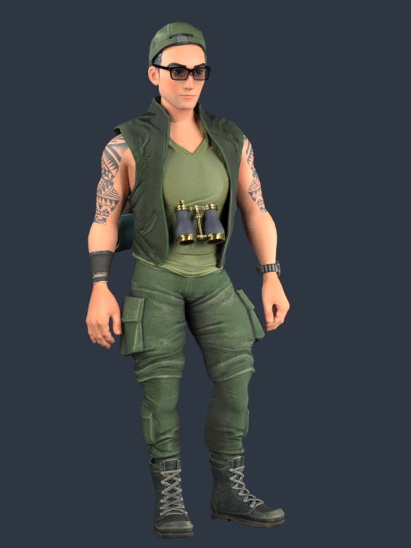 Cartoon Rigged Adventure Boy Character 3D Model 3D Model - TurboSquid ...