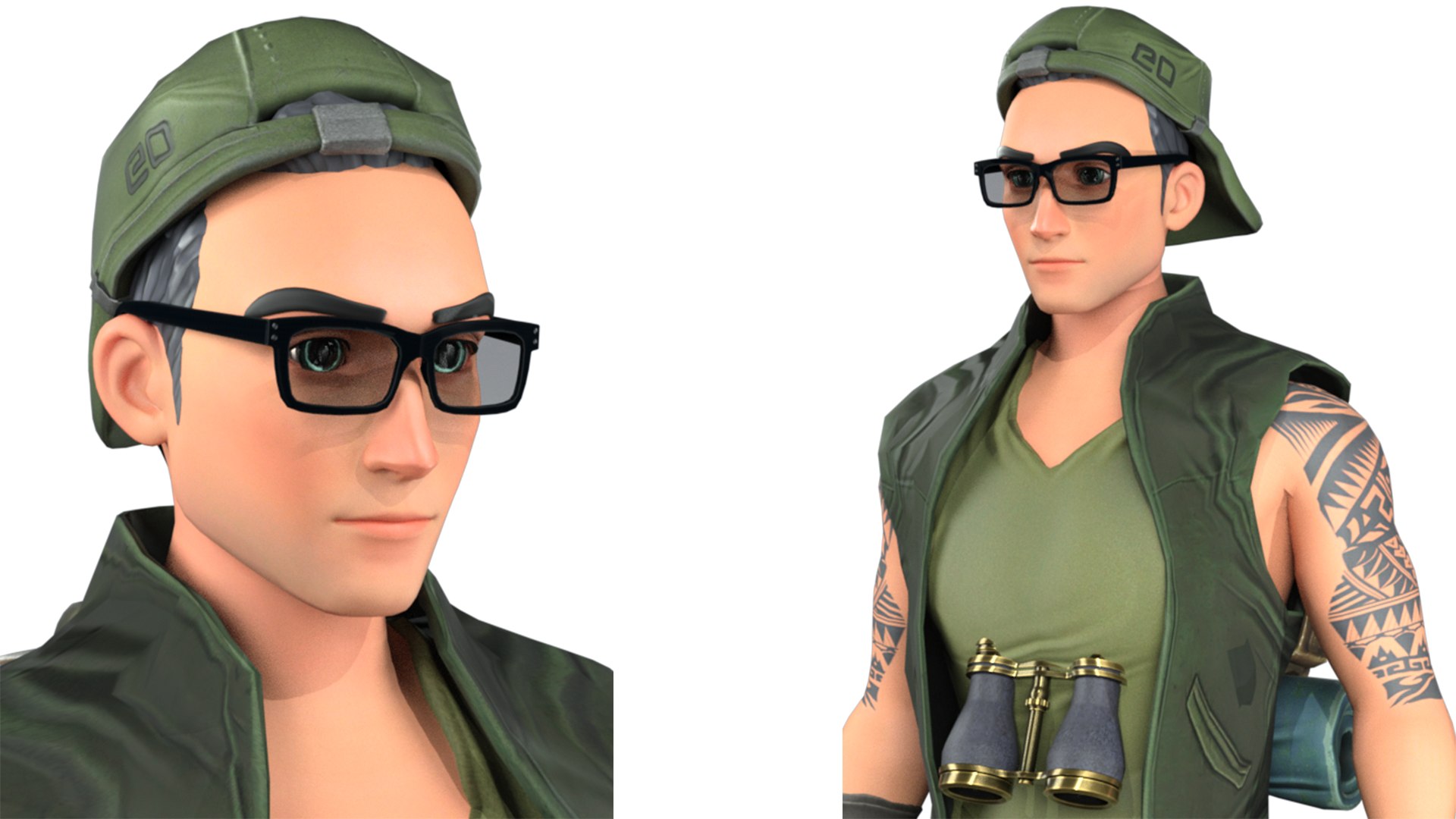 Cartoon Rigged Adventure Boy Character 3D Model 3D Model - TurboSquid ...