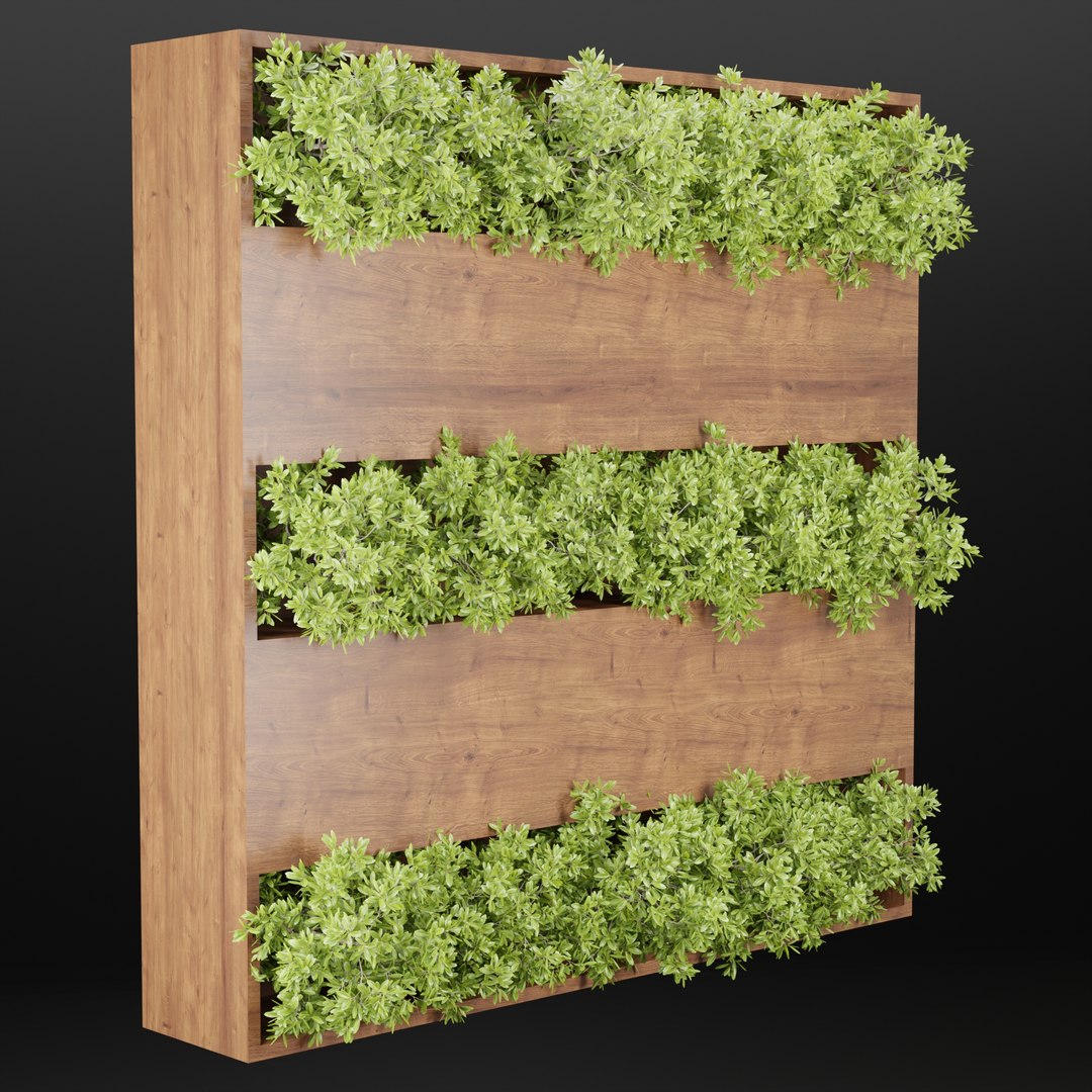 3D Model Vertical Wooden Garden Vol 135-Blender - TurboSquid 2146319