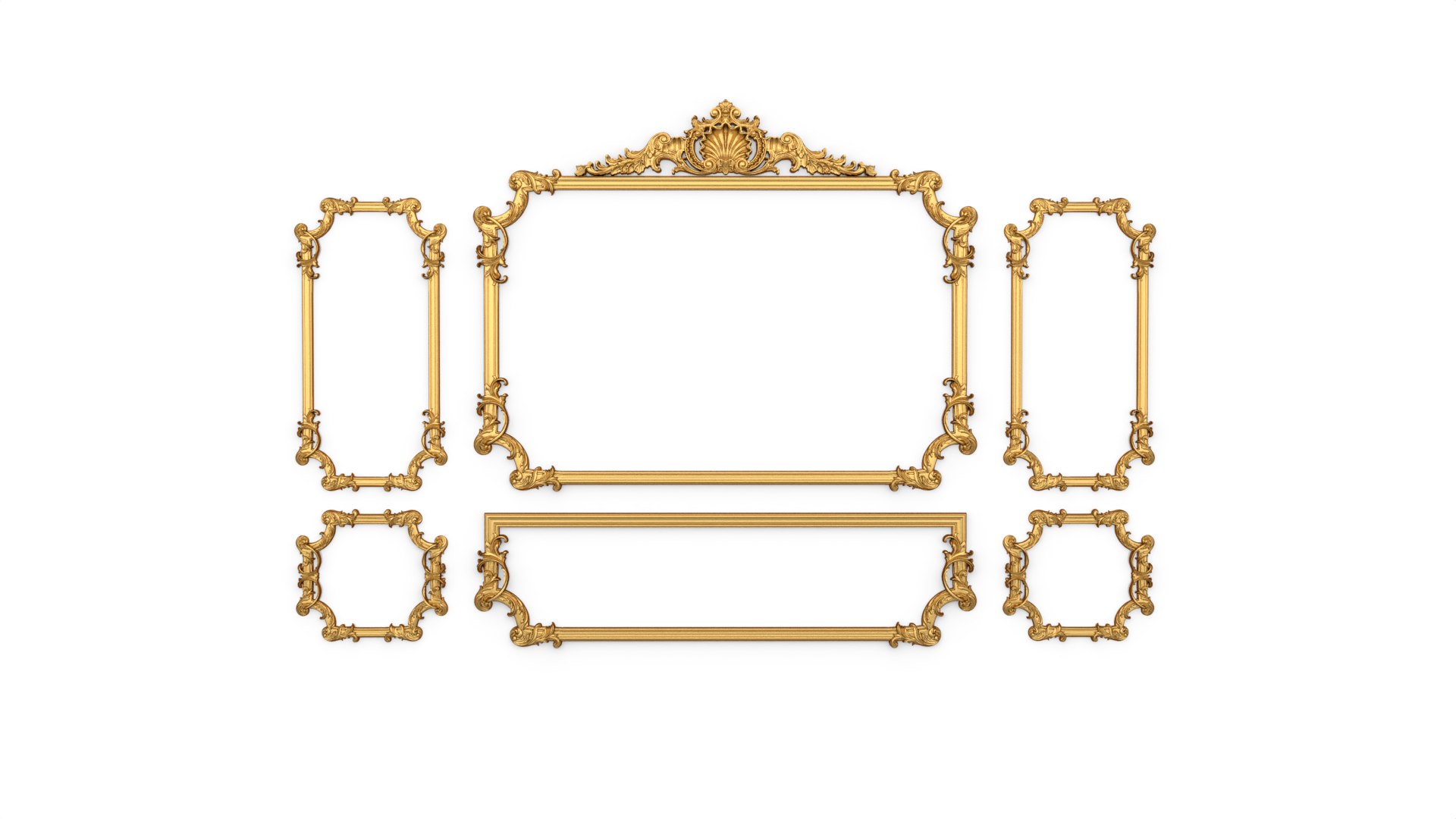 Plaster Decorative Frame 3d Mode 012 3D Model 3D Model - TurboSquid 1884469