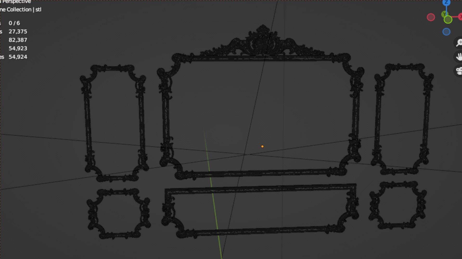 Plaster Decorative Frame 3d Mode 012 3D Model 3D Model - TurboSquid 1884469