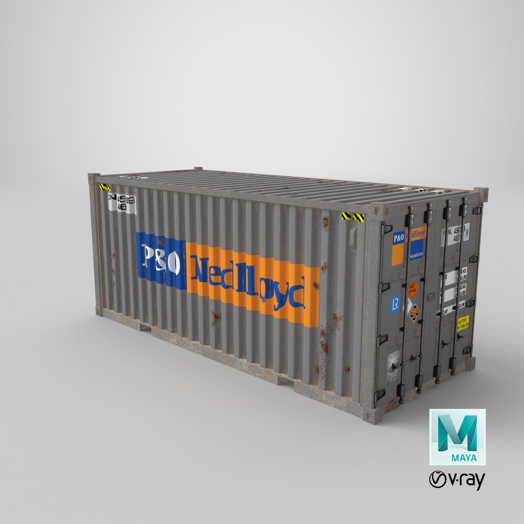 Shipping container 1 teu 3D - TurboSquid 1494361