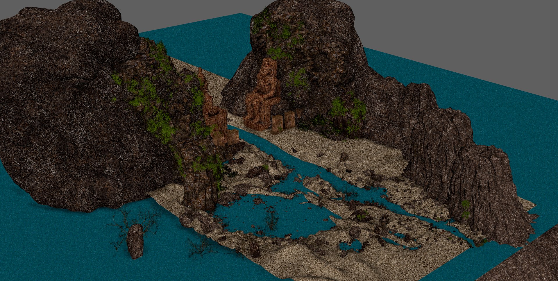 Fantasy Gate Nile River Model - TurboSquid 1981136