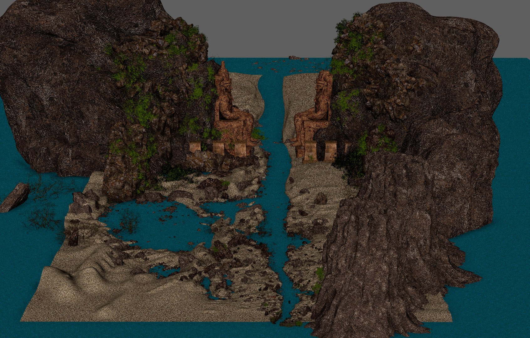 Fantasy Gate Nile River Model - TurboSquid 1981136