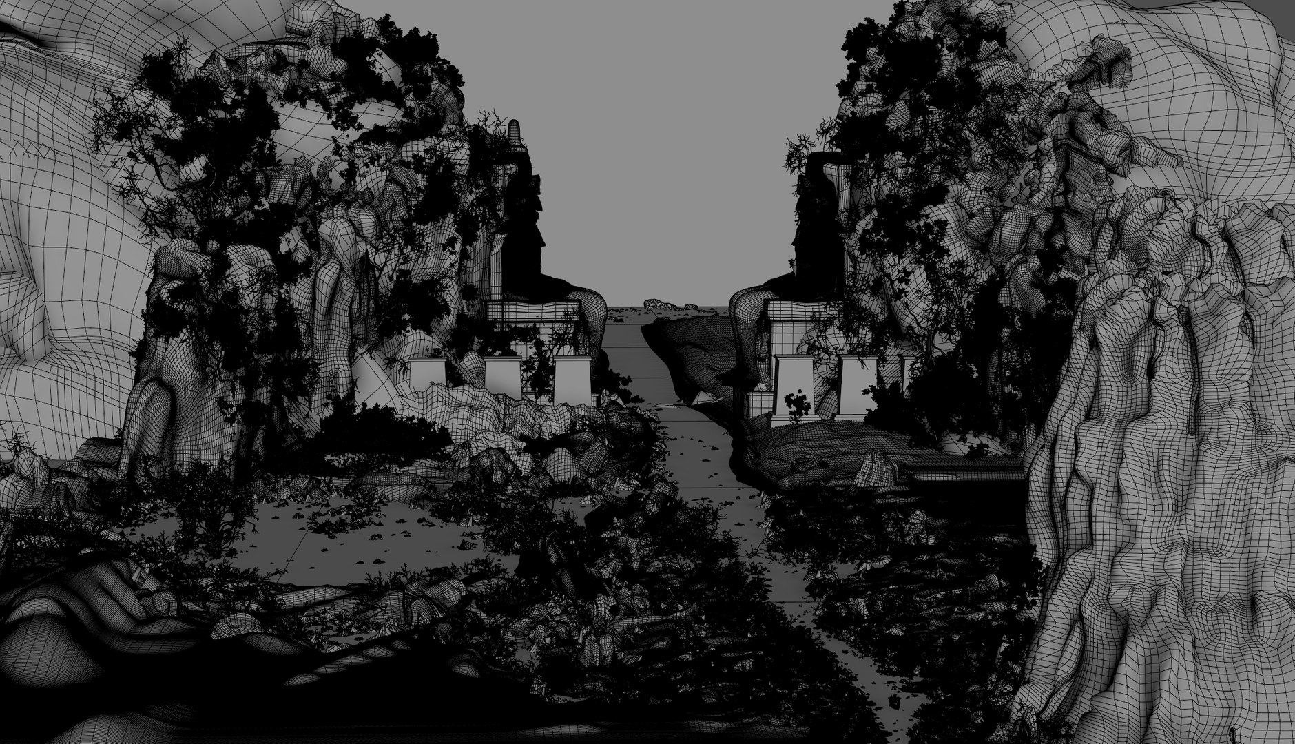 Fantasy Gate Nile River Model - TurboSquid 1981136