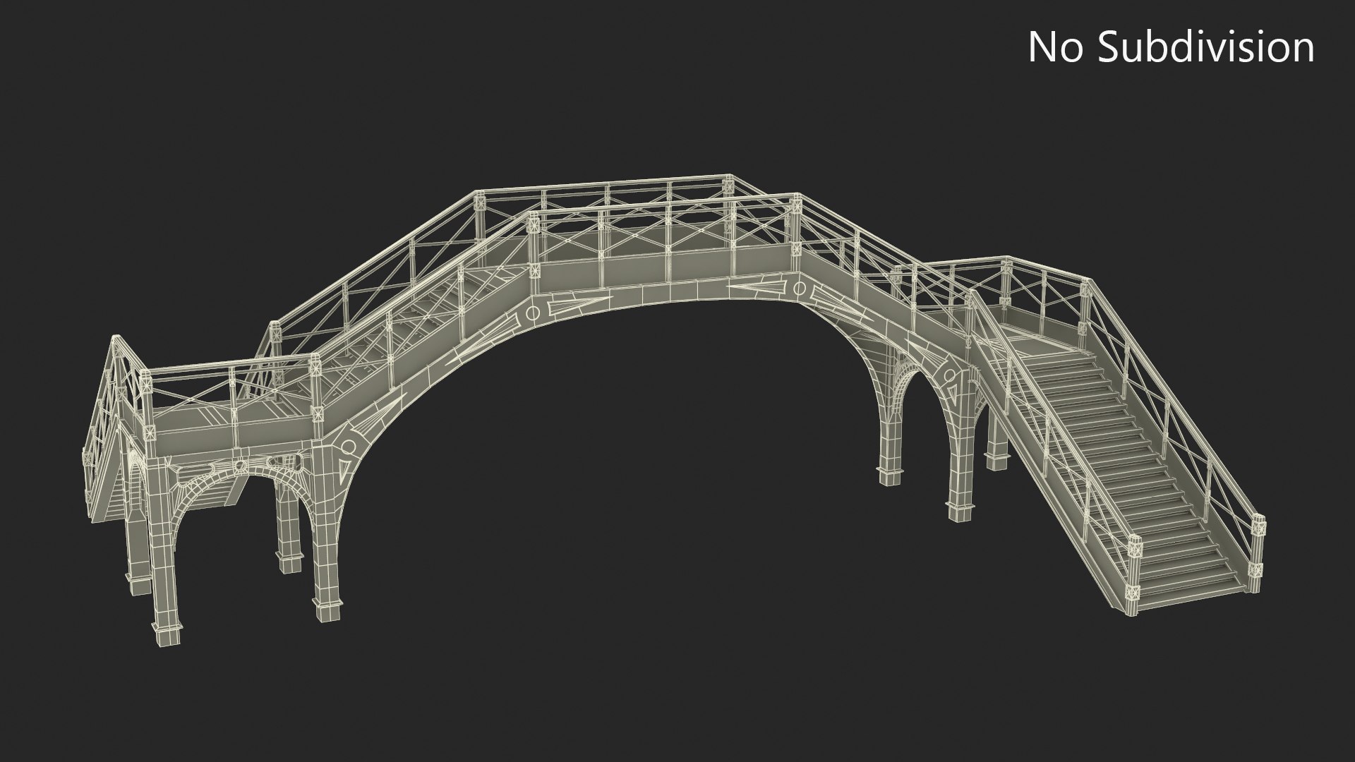 Retro Railway Pedestrian Bridge Model - TurboSquid 2276765