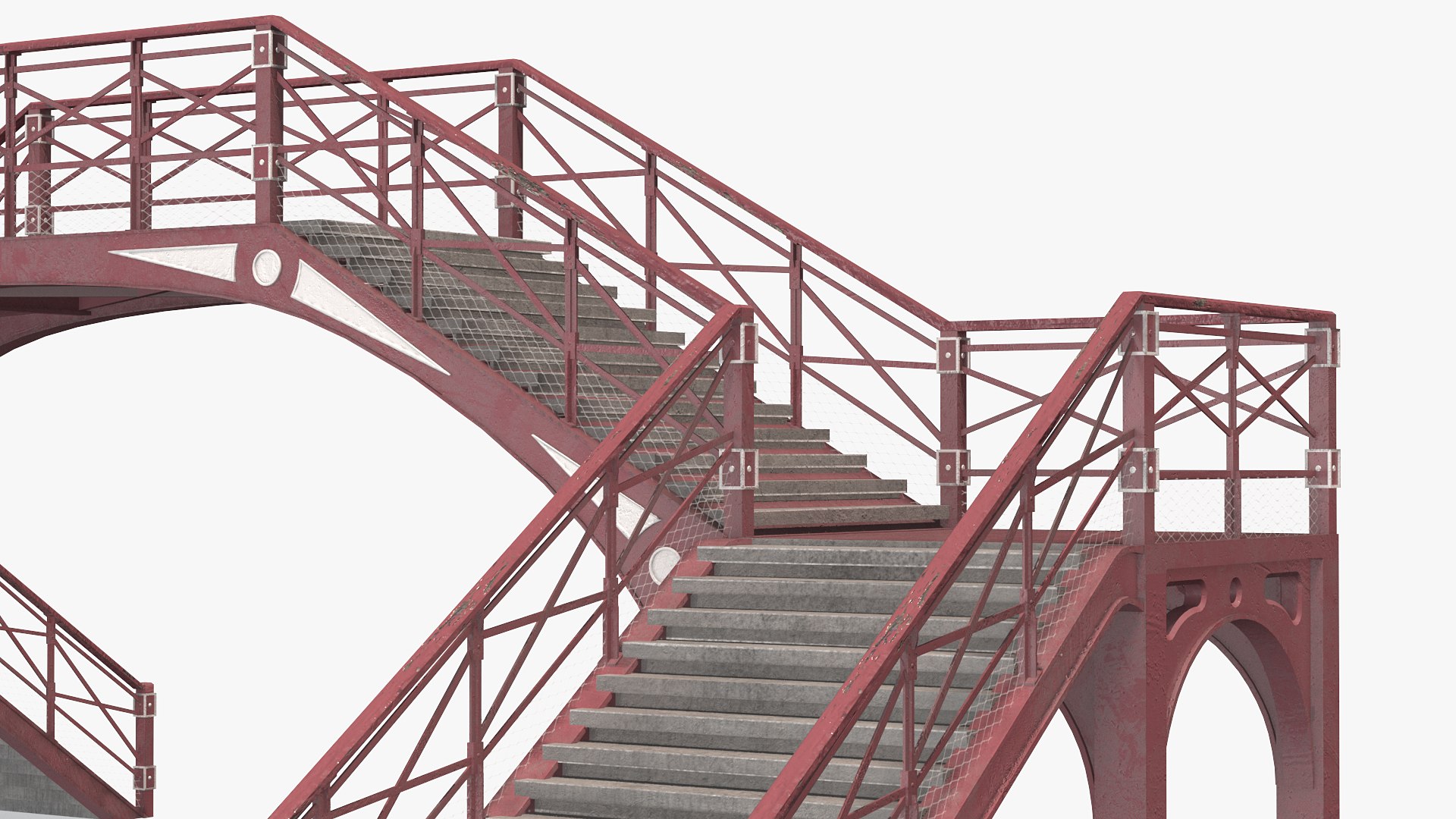 Retro Railway Pedestrian Bridge Model - TurboSquid 2276765