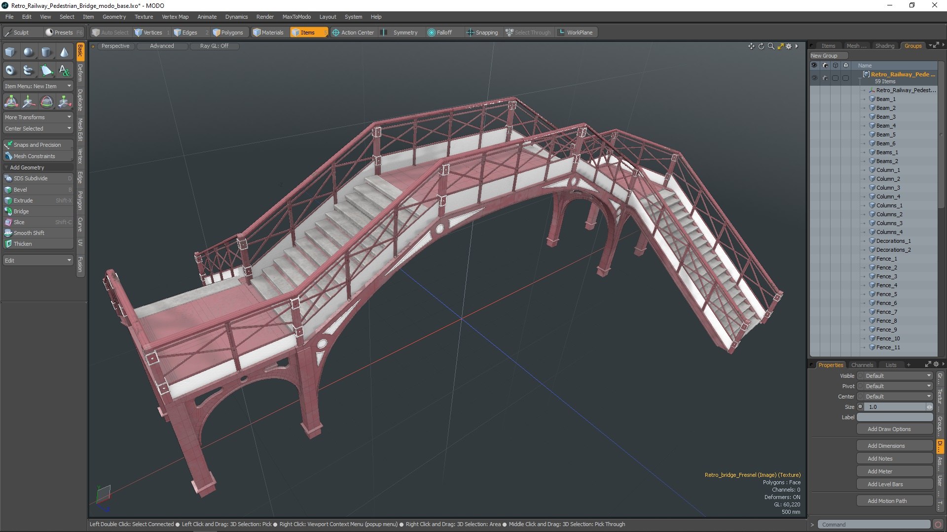 Retro Railway Pedestrian Bridge Model - TurboSquid 2276765