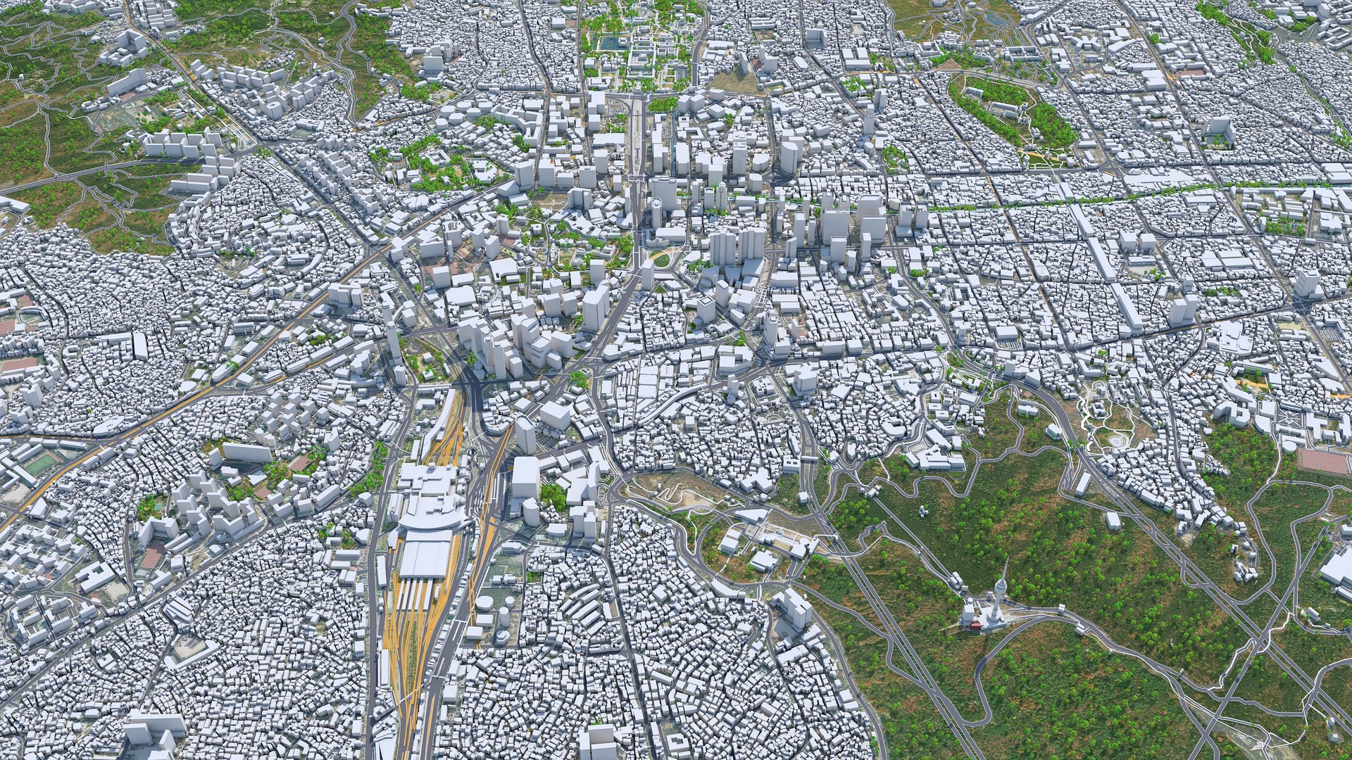 3D Seoul City Center South Korea Model - TurboSquid 1989776