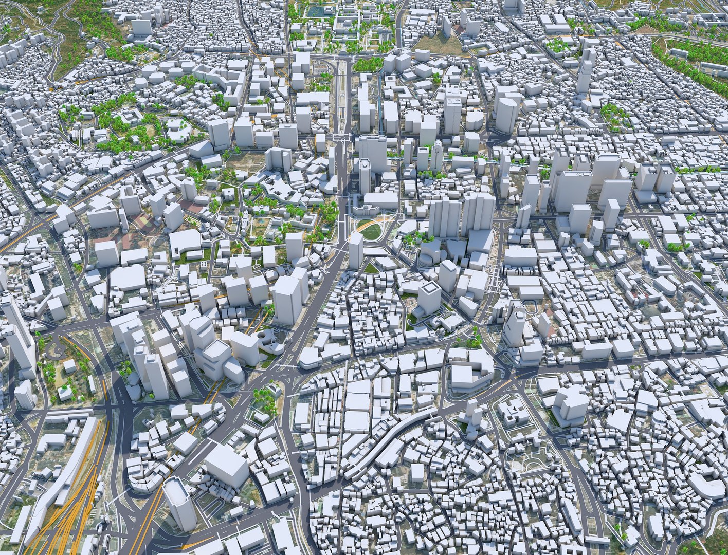 3D Seoul City Center South Korea Model - TurboSquid 1989776