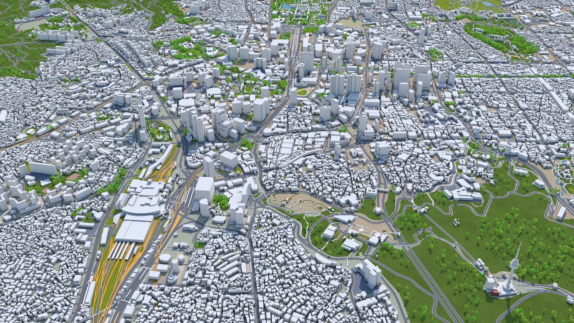 3D Seoul City Center South Korea Model - TurboSquid 1989776