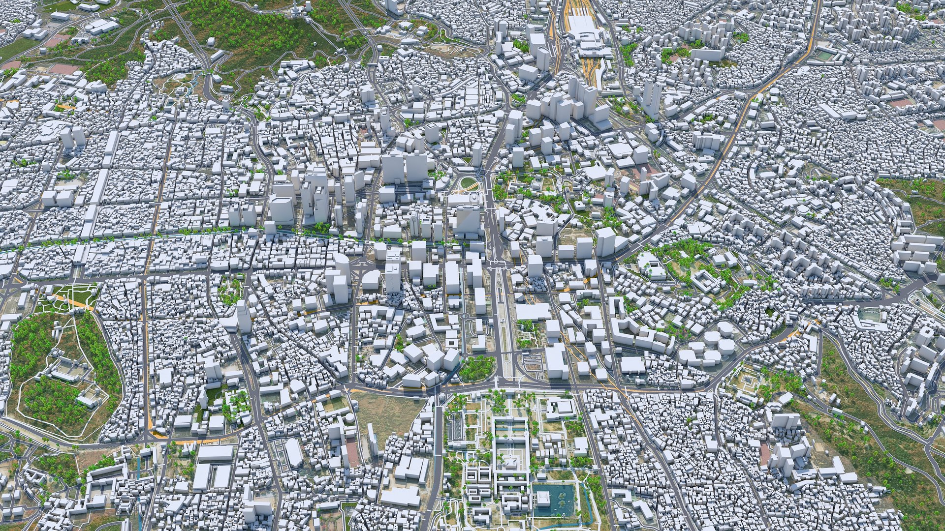 3D Seoul City Center South Korea Model - TurboSquid 1989776