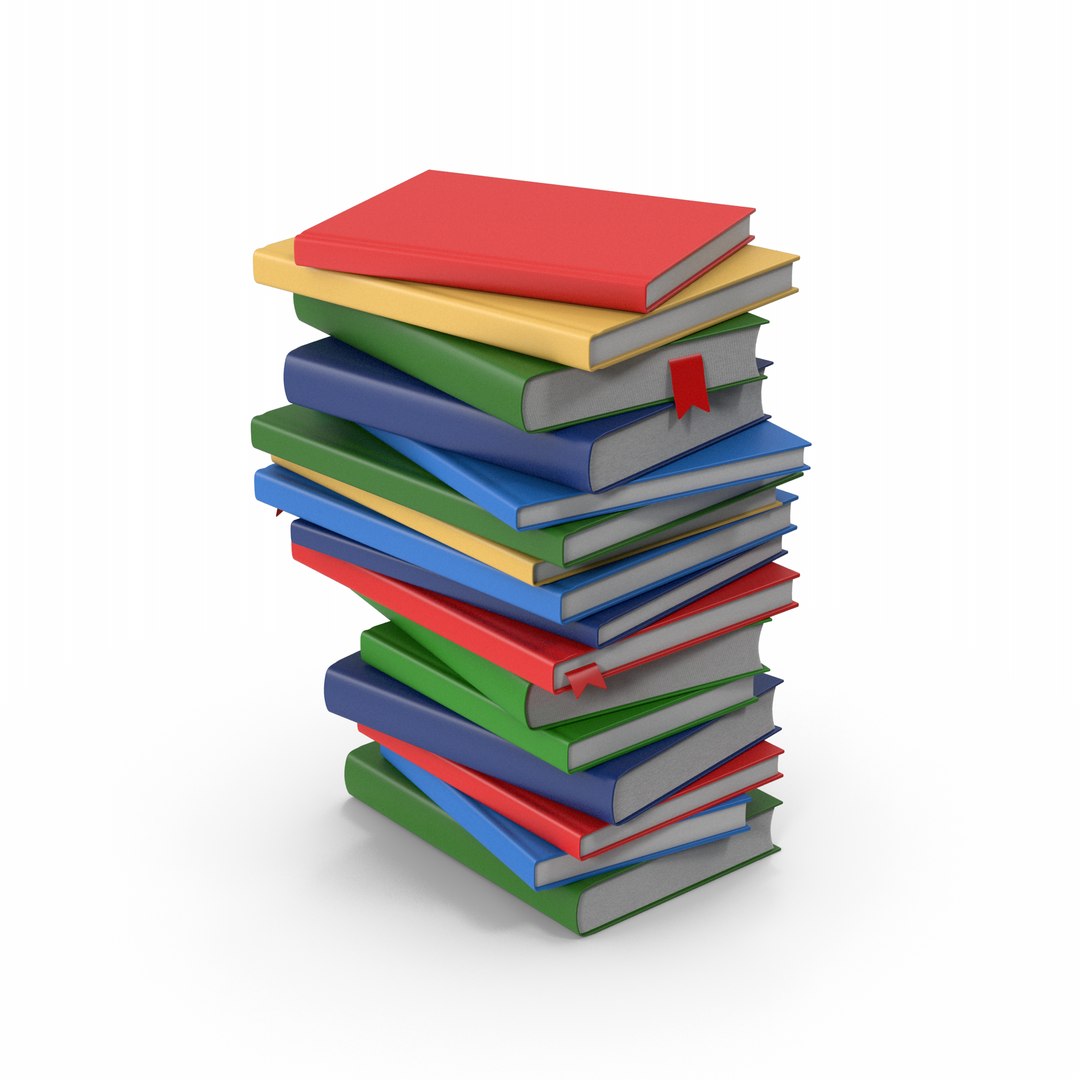 3D Stack Of Books - TurboSquid 1841907