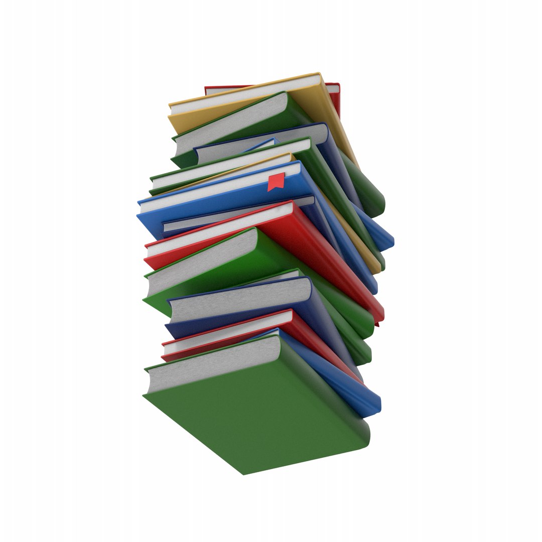 3D Stack Of Books - TurboSquid 1841907