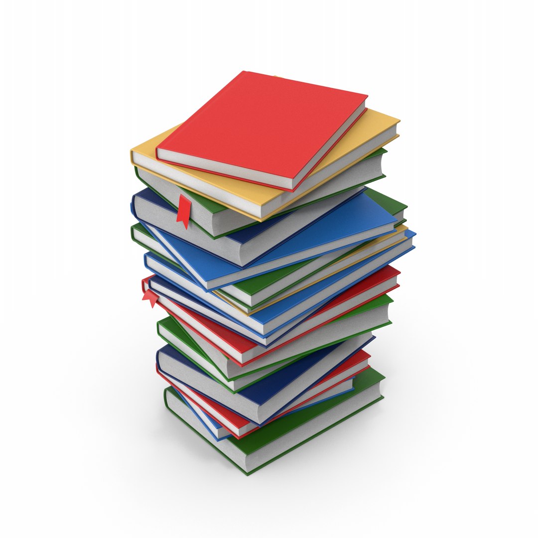 3D Stack Of Books - TurboSquid 1841907