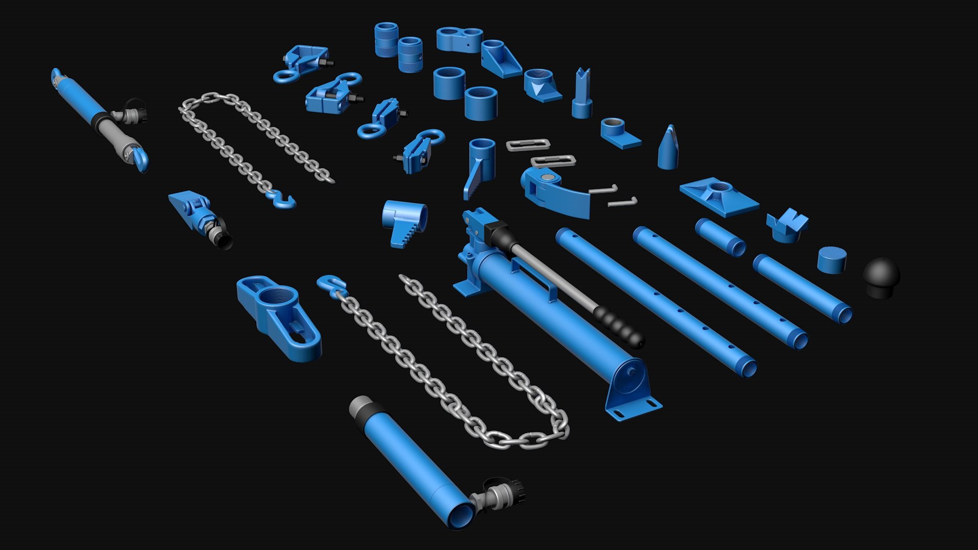 3D Model Straightening Tool Kit - TurboSquid 2347294