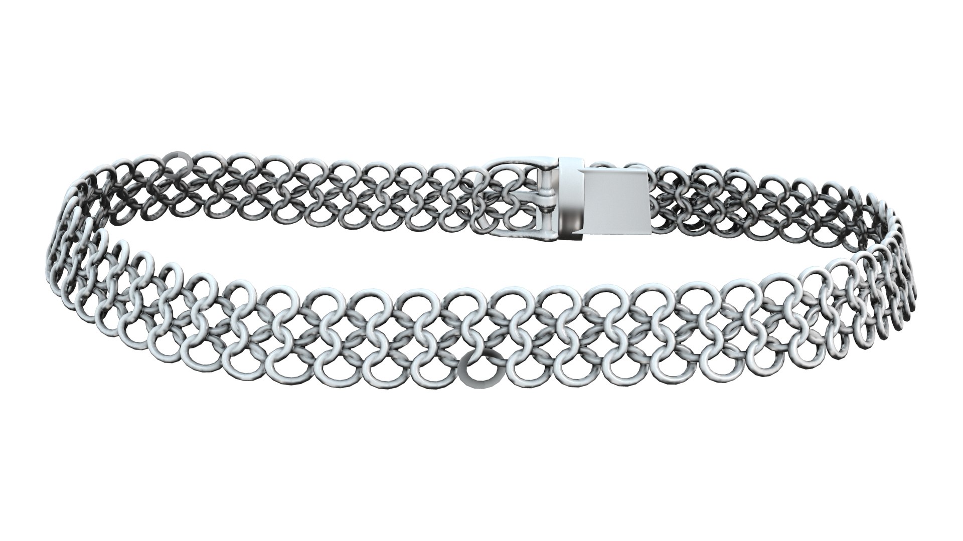 3D Model Metal Chains Belt - TurboSquid 2074850