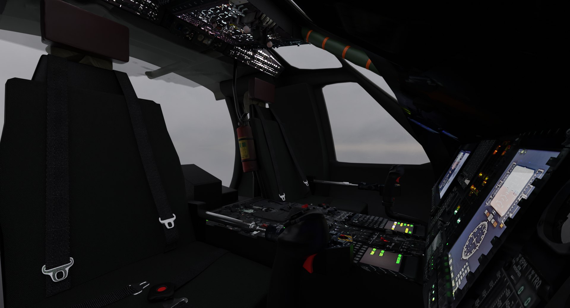 3D Black Hawk UH-60 Cockpit - TurboSquid 2104412