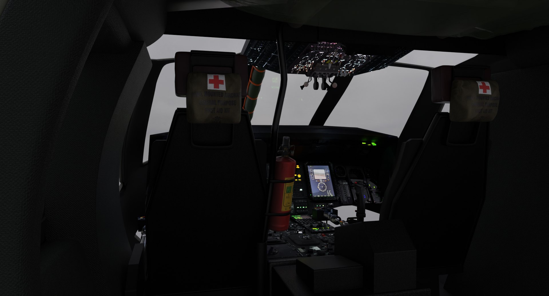 3D Black Hawk UH-60 Cockpit - TurboSquid 2104412